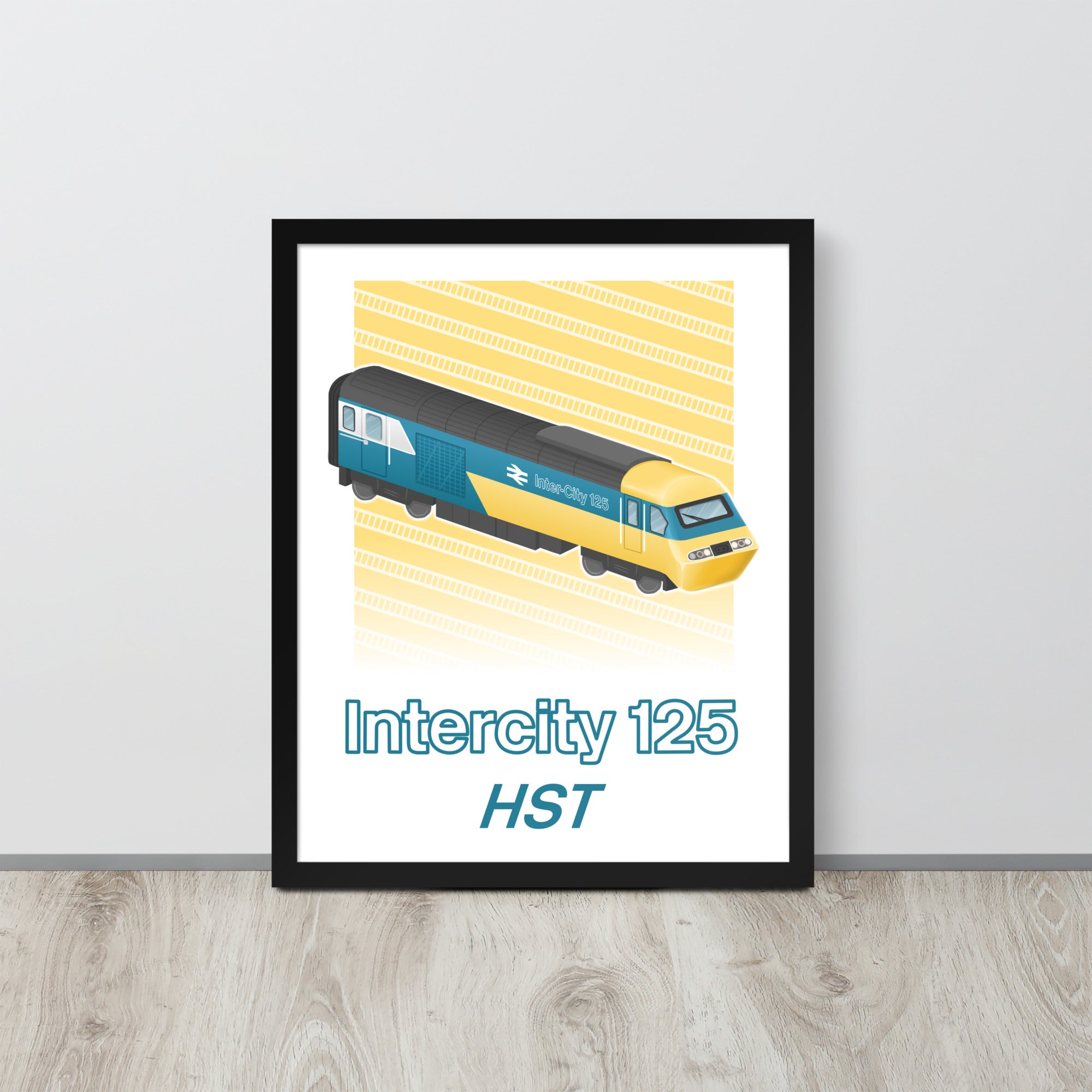 Intercity 125 "Original Livery" HST Framed Poster – Natt's Art