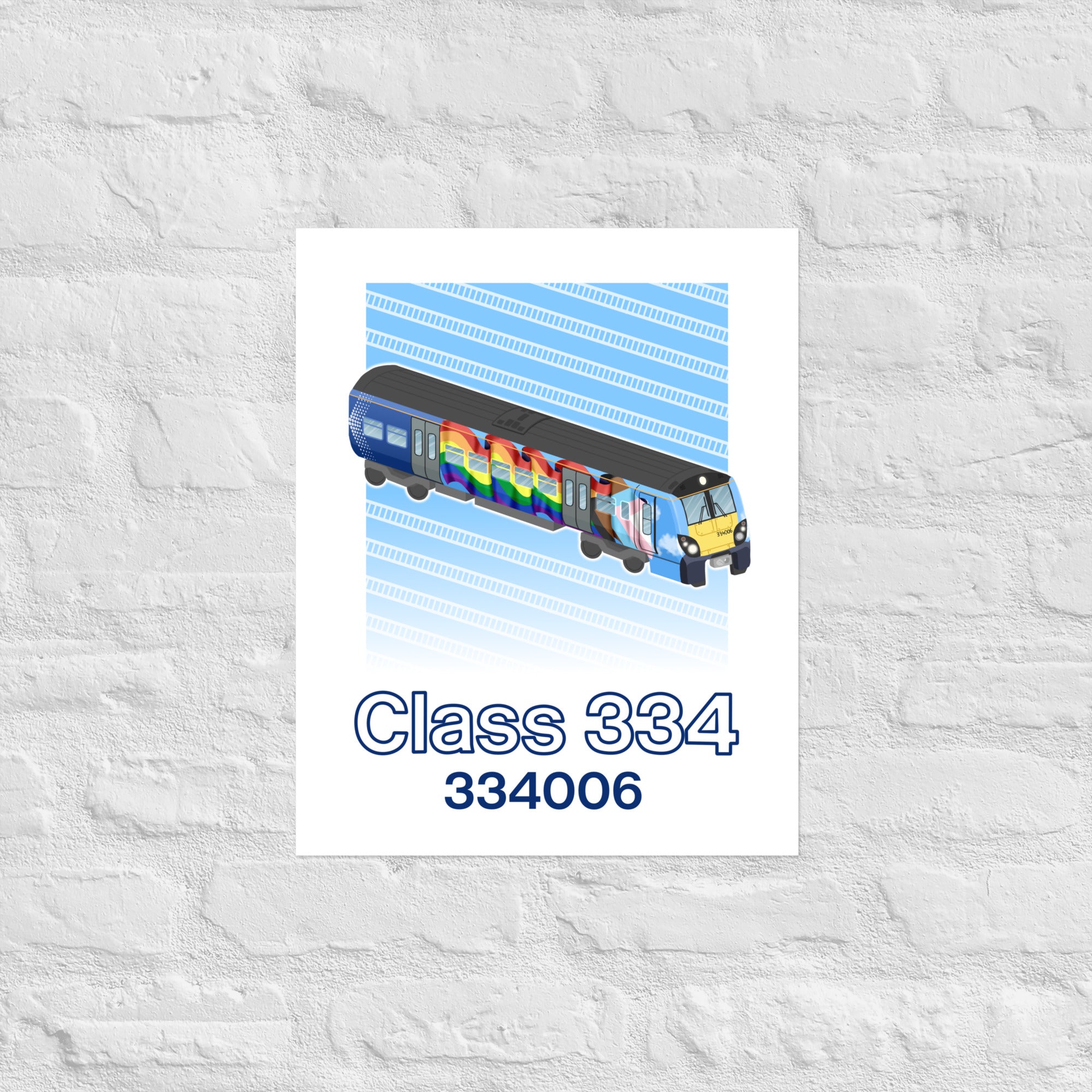 ScotRail Class 334 Pride Poster – Natt's Art